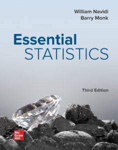 Essential Statistics 3rd Edition Navidi Test Bank
