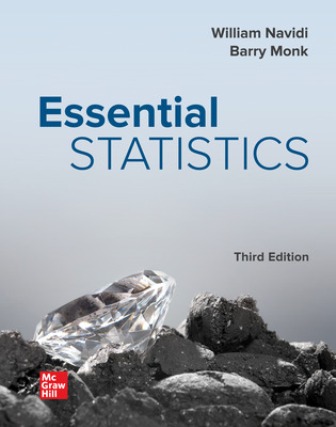 Essential Statistics 3rd Edition Navidi Test Bank